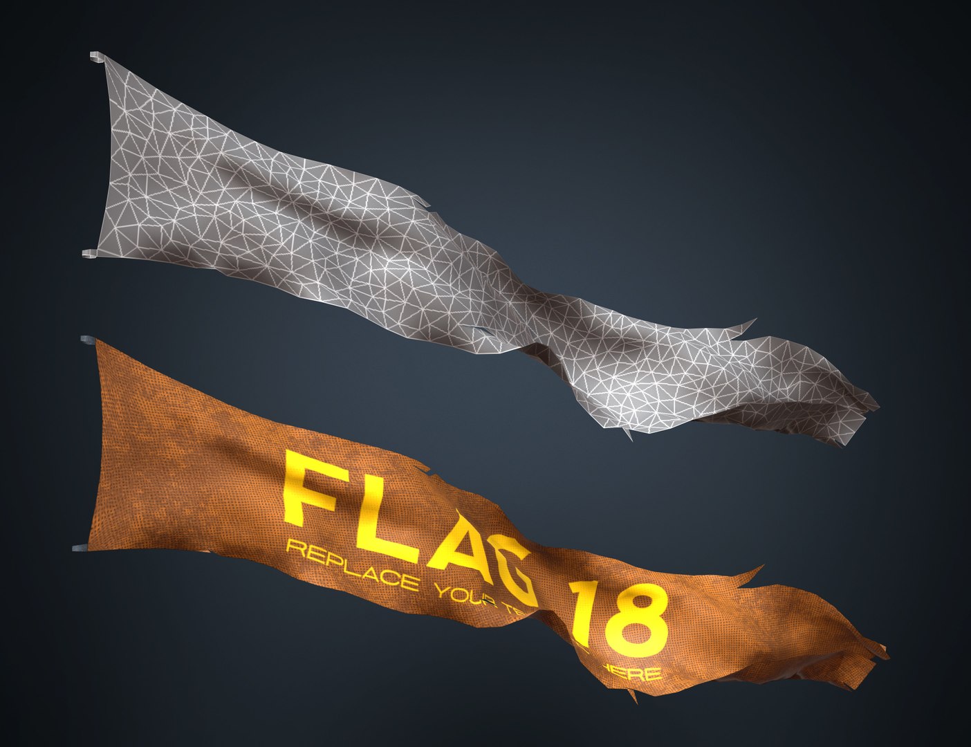 3D 20 Fully Loop Animated Flags Model - TurboSquid 1885085