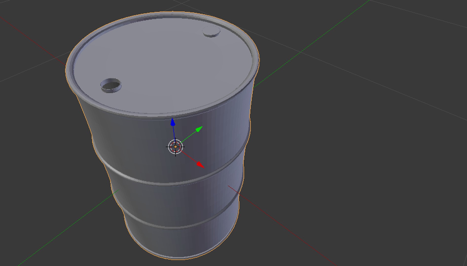 metal barrel 3d model
