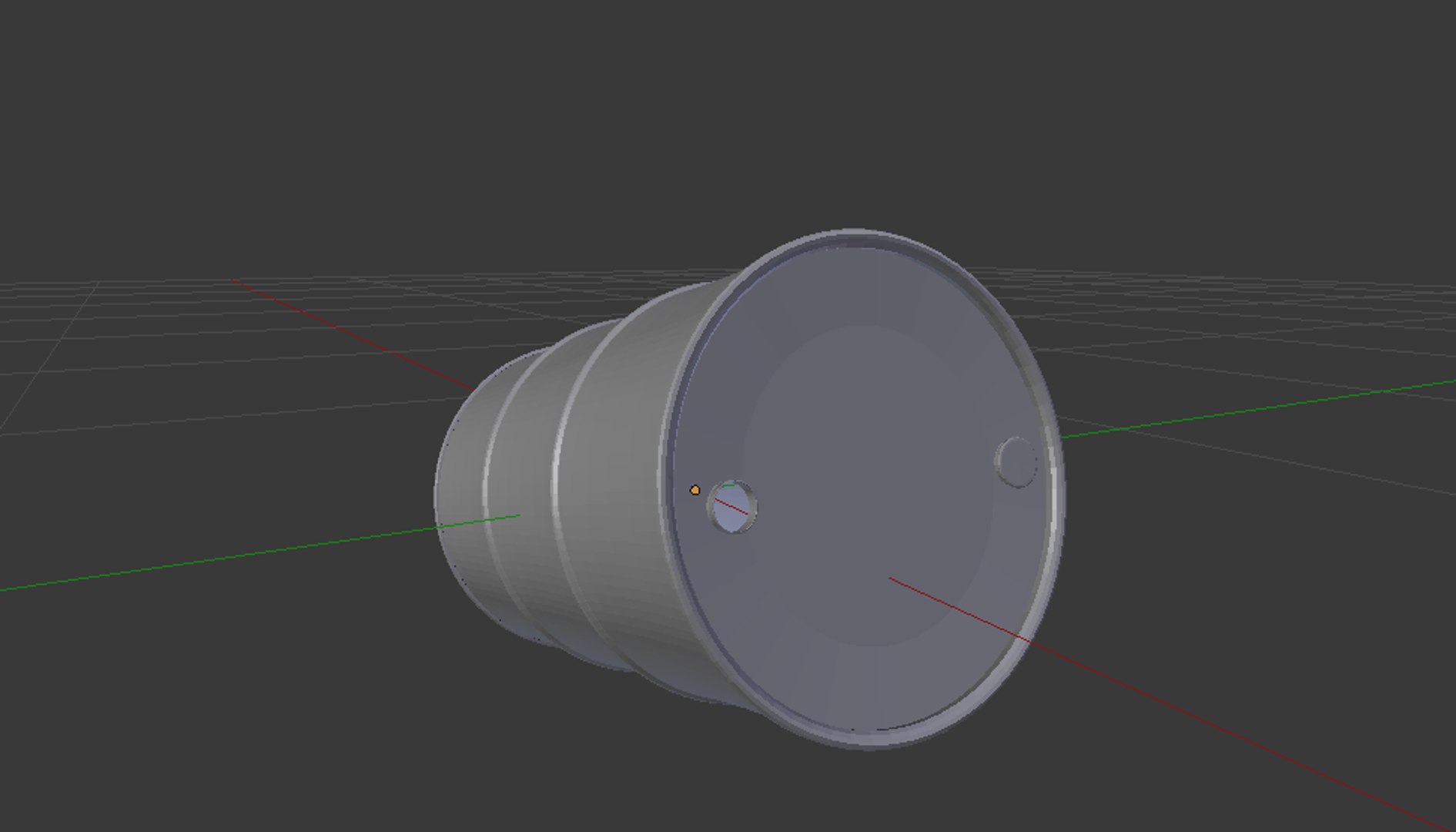 metal barrel 3d model