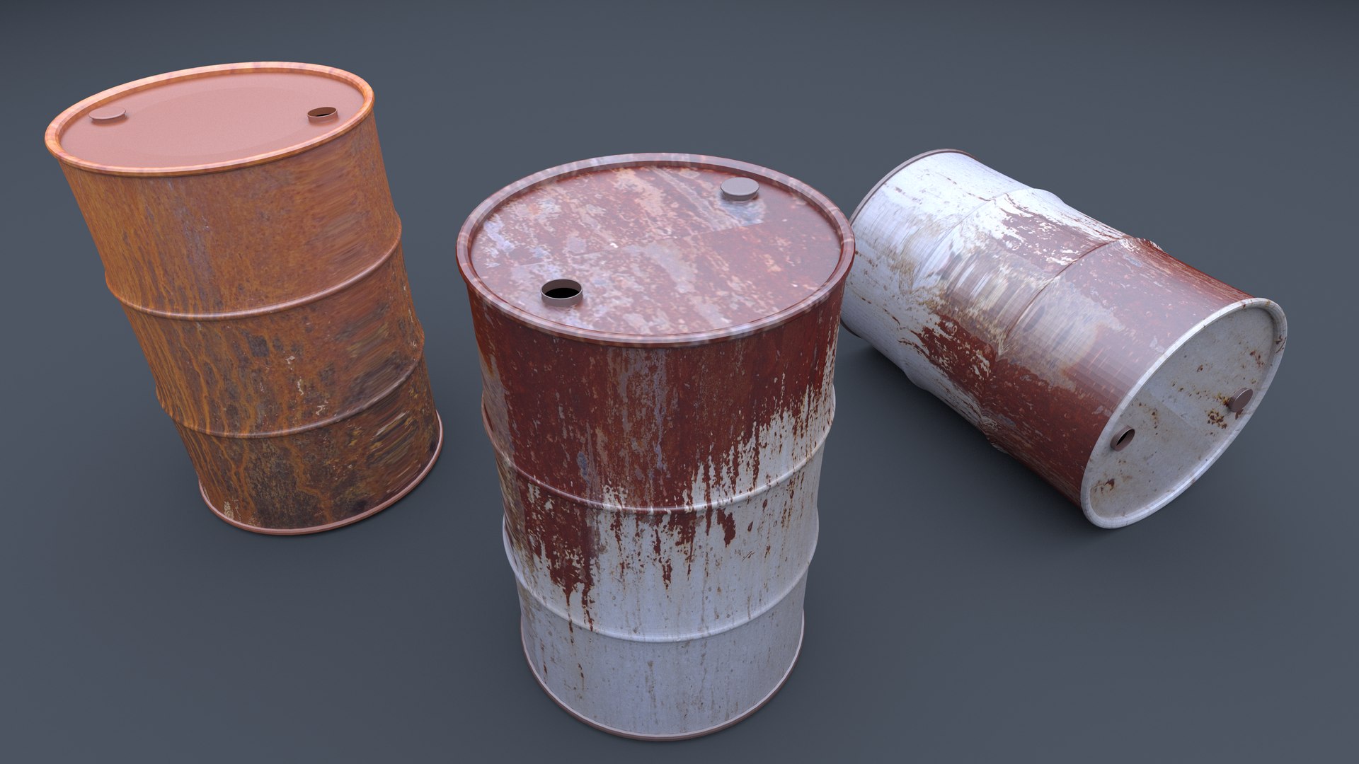 metal barrel 3d model