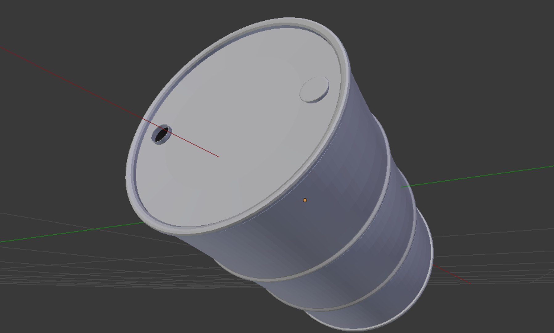 metal barrel 3d model