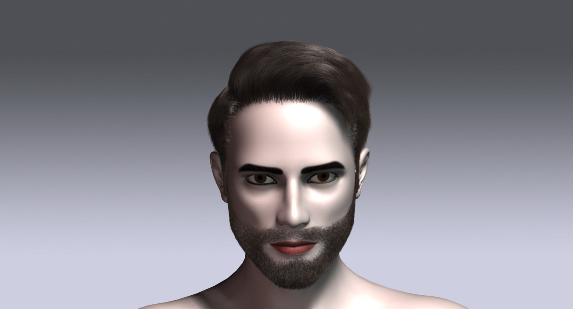 3d Virtual Hair 15 Model