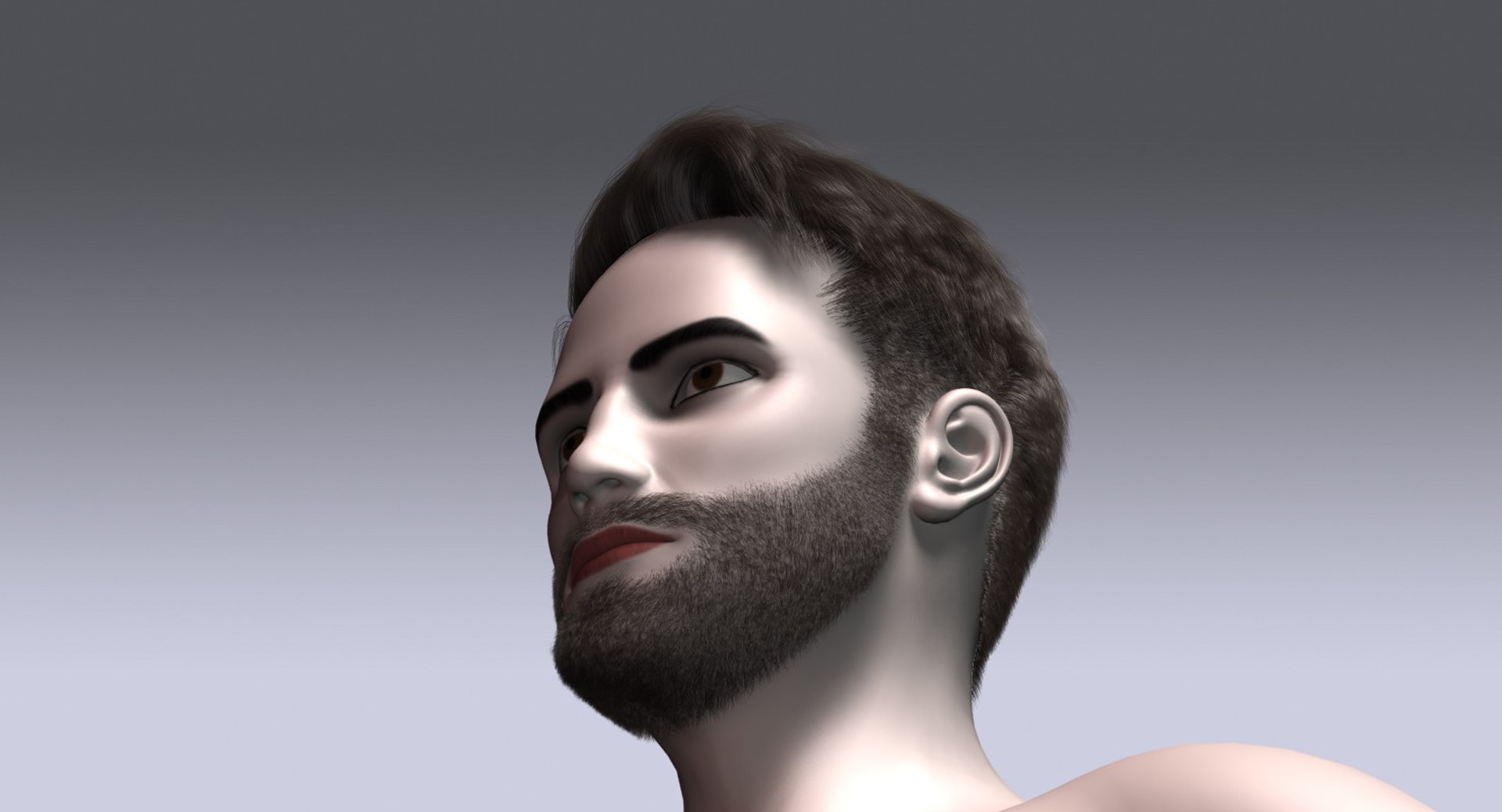 3d Virtual Hair 15 Model