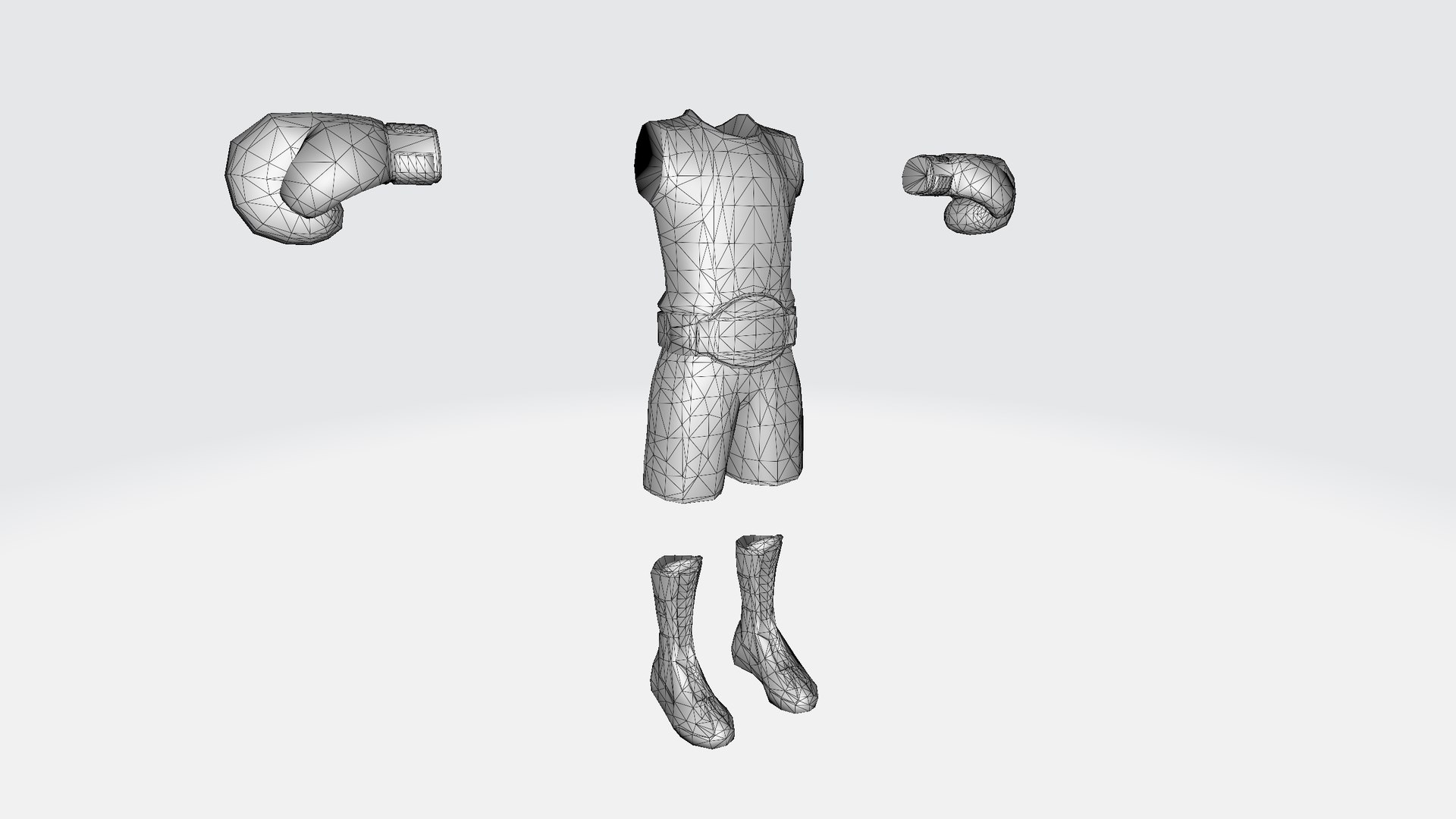 3D Mens Boxing Equipment Model - TurboSquid 2349433