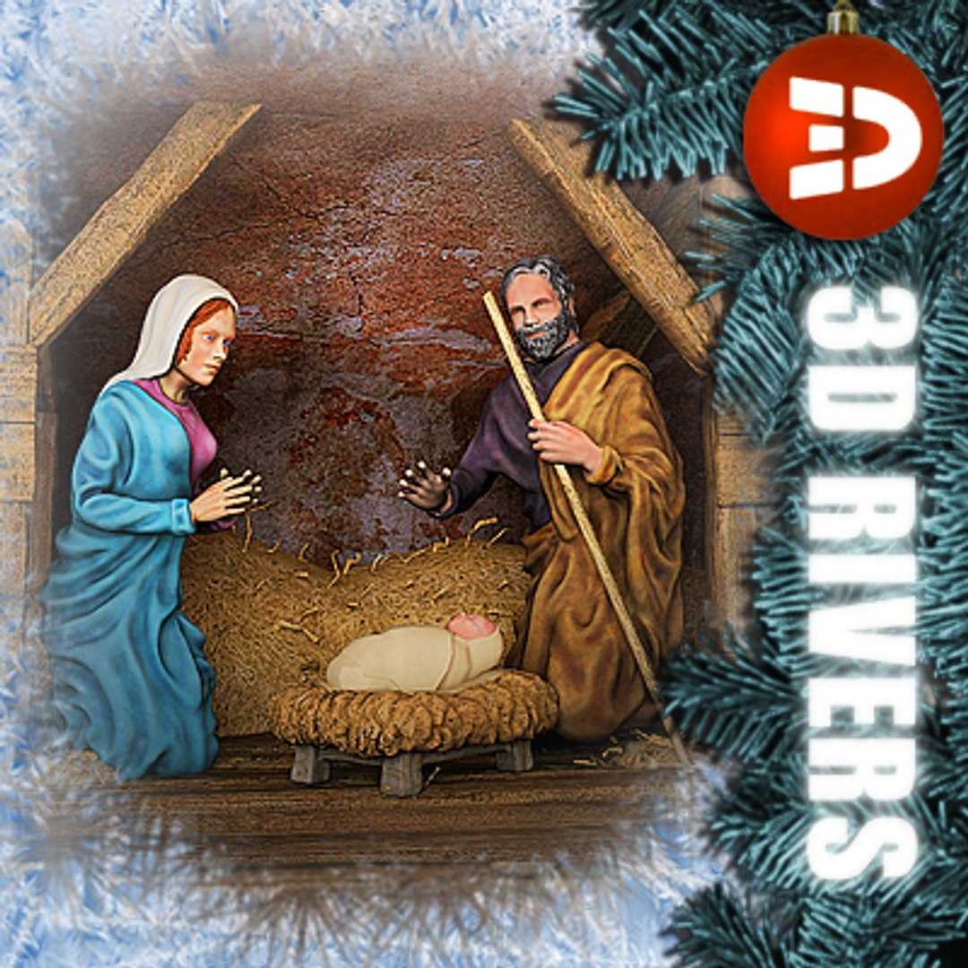 nativity scene obj