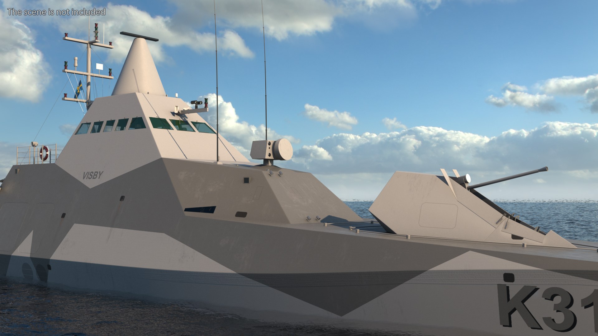 Corvette Visby Class Rigged 3D Model - TurboSquid 2018617