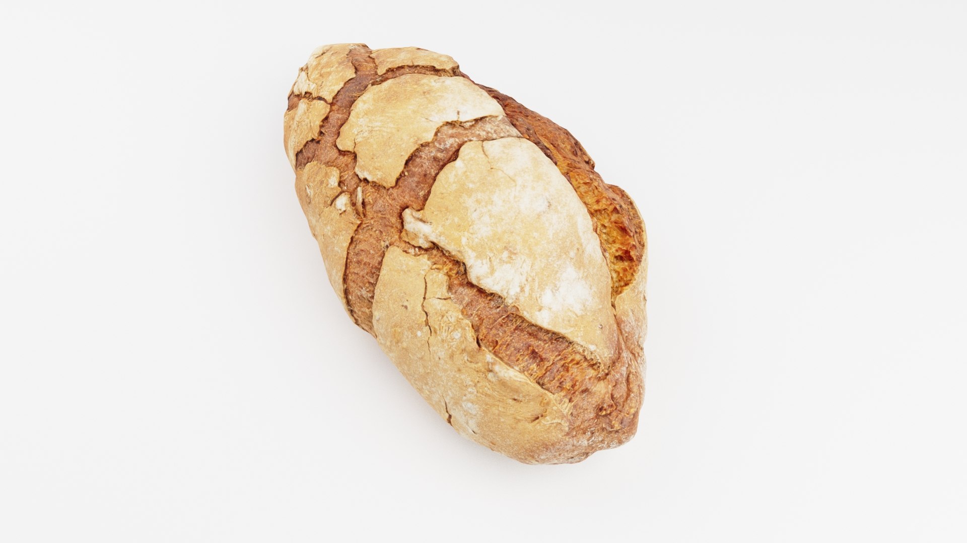 French Loaf Or French Bread With Corn And Cereals 3D Model - TurboSquid ...