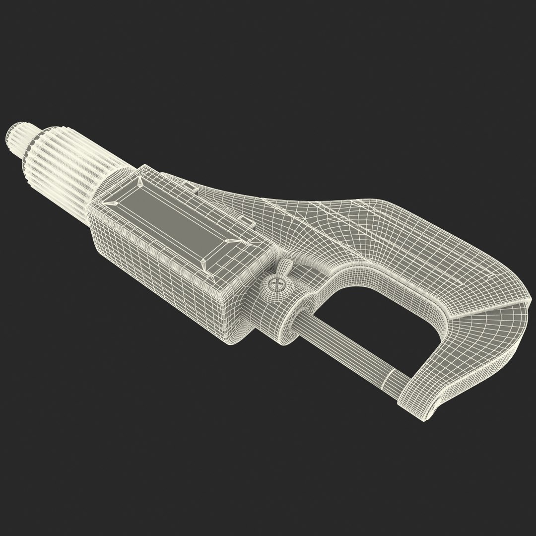 Digital Micrometer Accuremote 3d Model