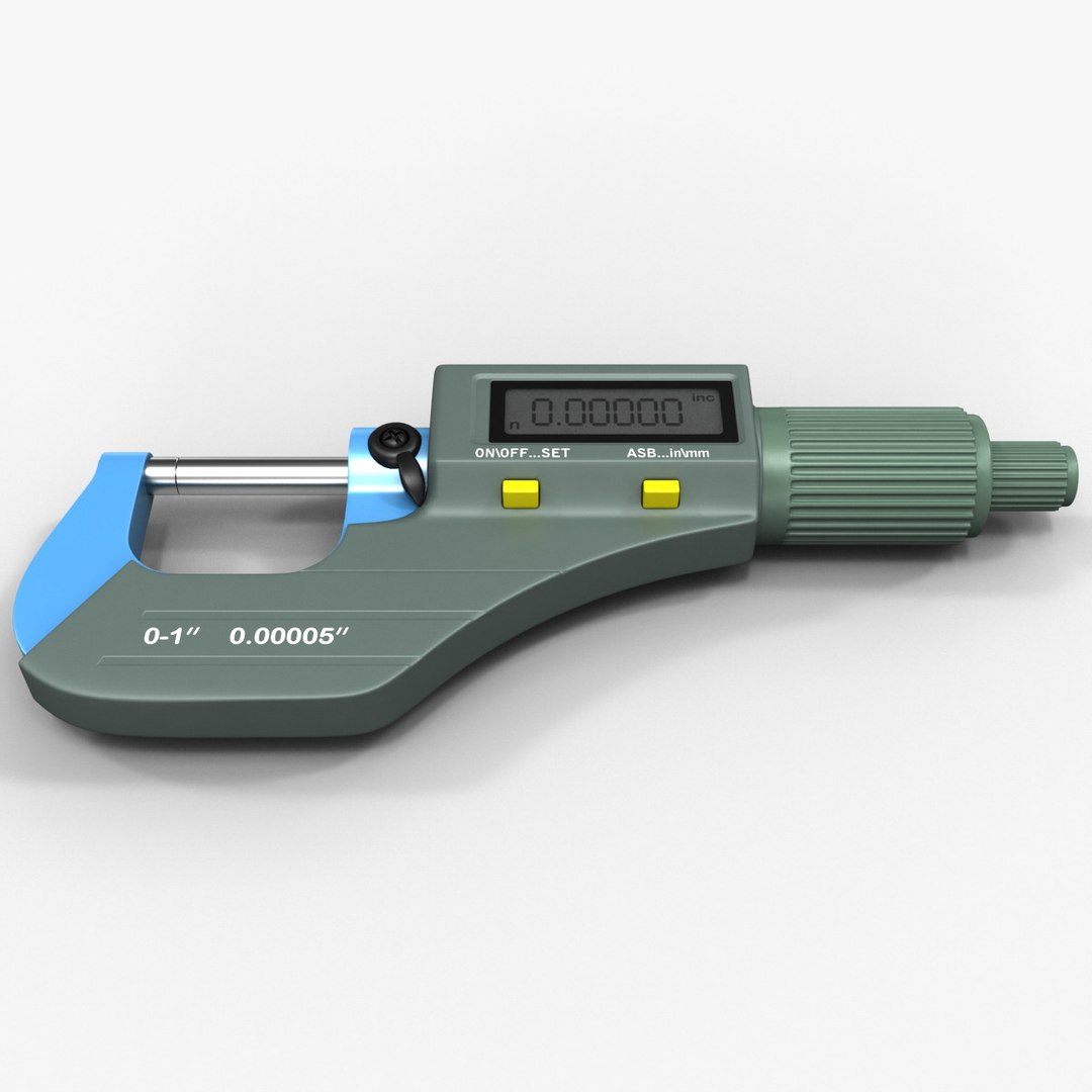 Digital Micrometer Accuremote 3d Model