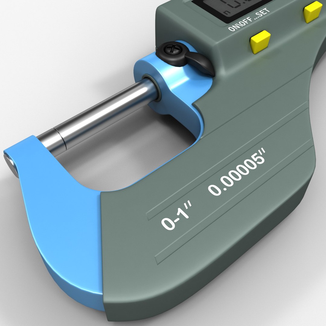 Digital Micrometer Accuremote 3d Model