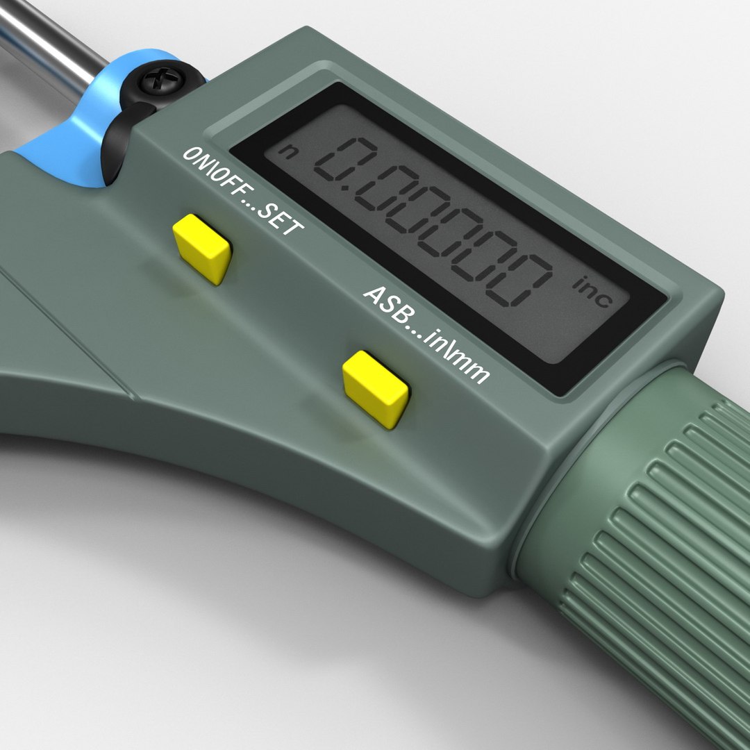 Digital Micrometer Accuremote 3d Model