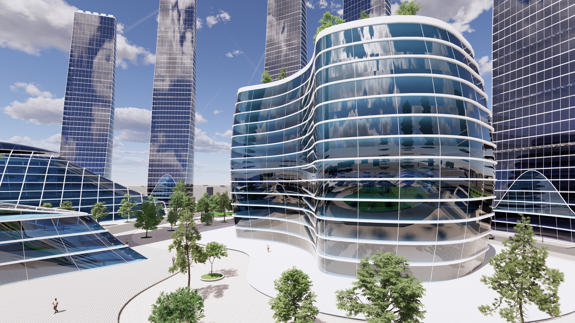 3D city futuristic model - TurboSquid 1648608