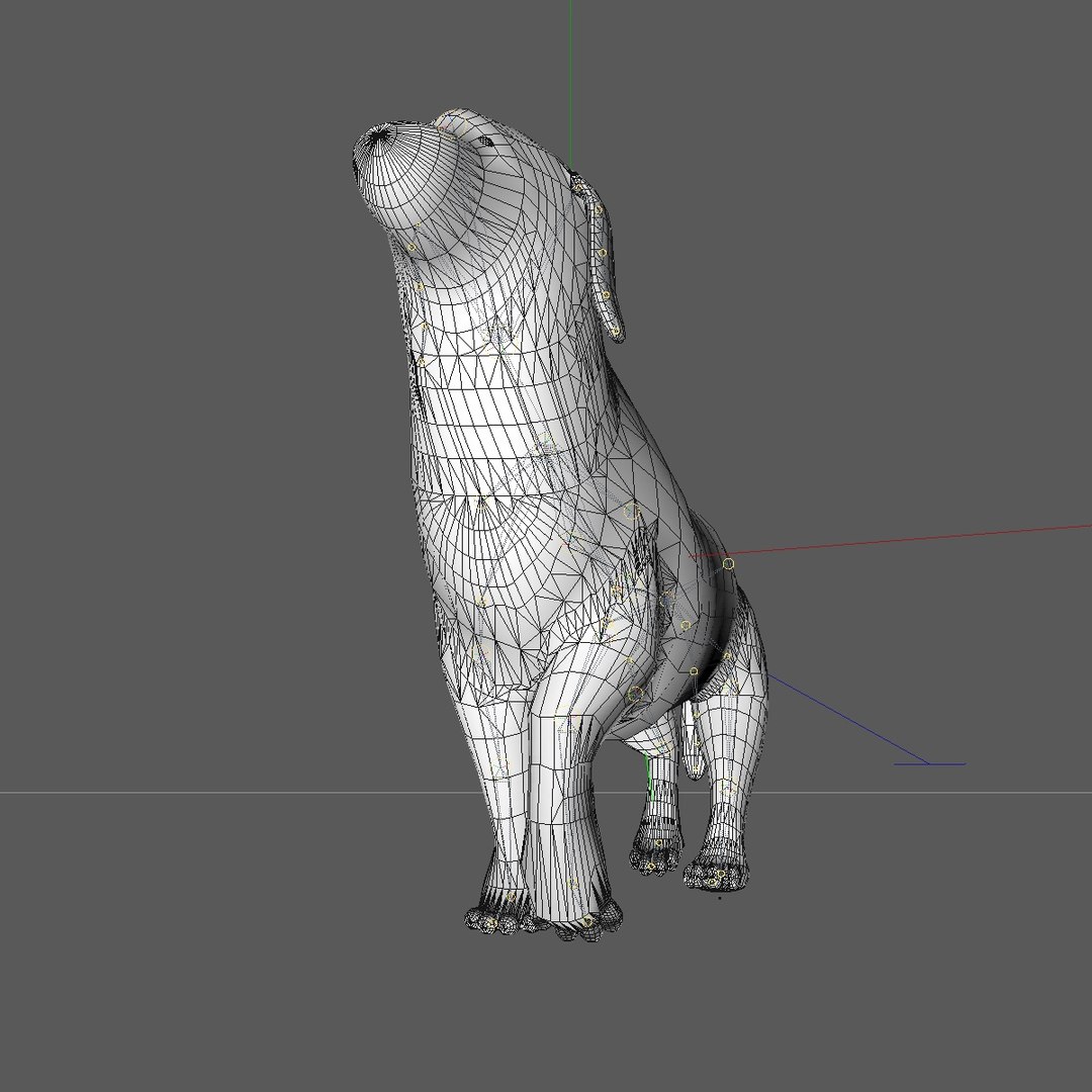 3d Model Golden Retriever Dog Animations