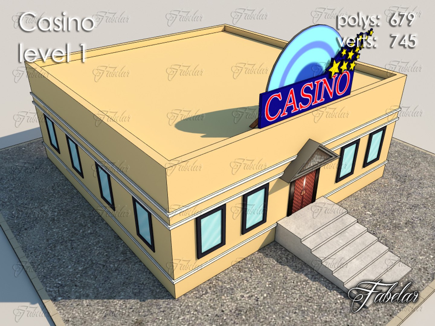 Casino Level 1 3d Max