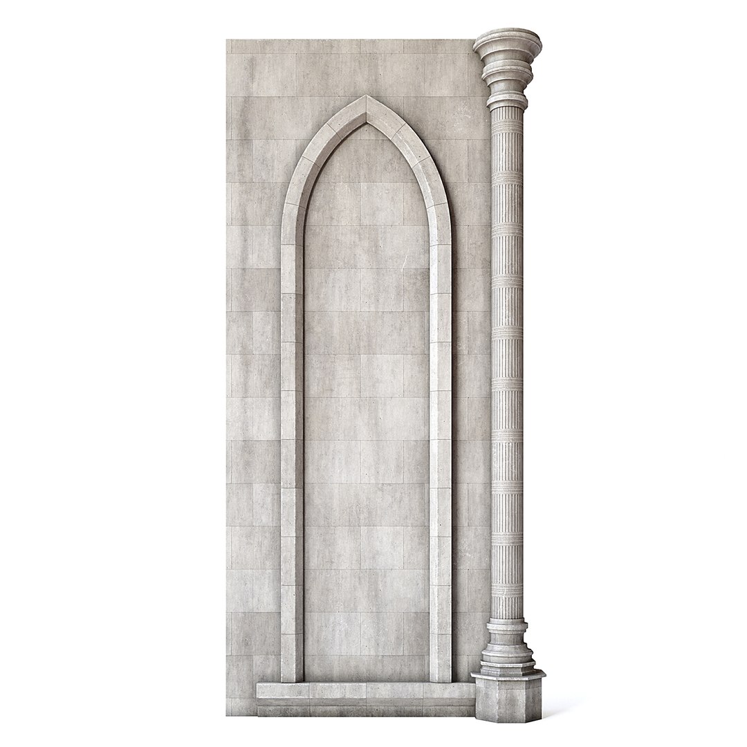 3D Throne Room Stone Wall Model - TurboSquid 2179902