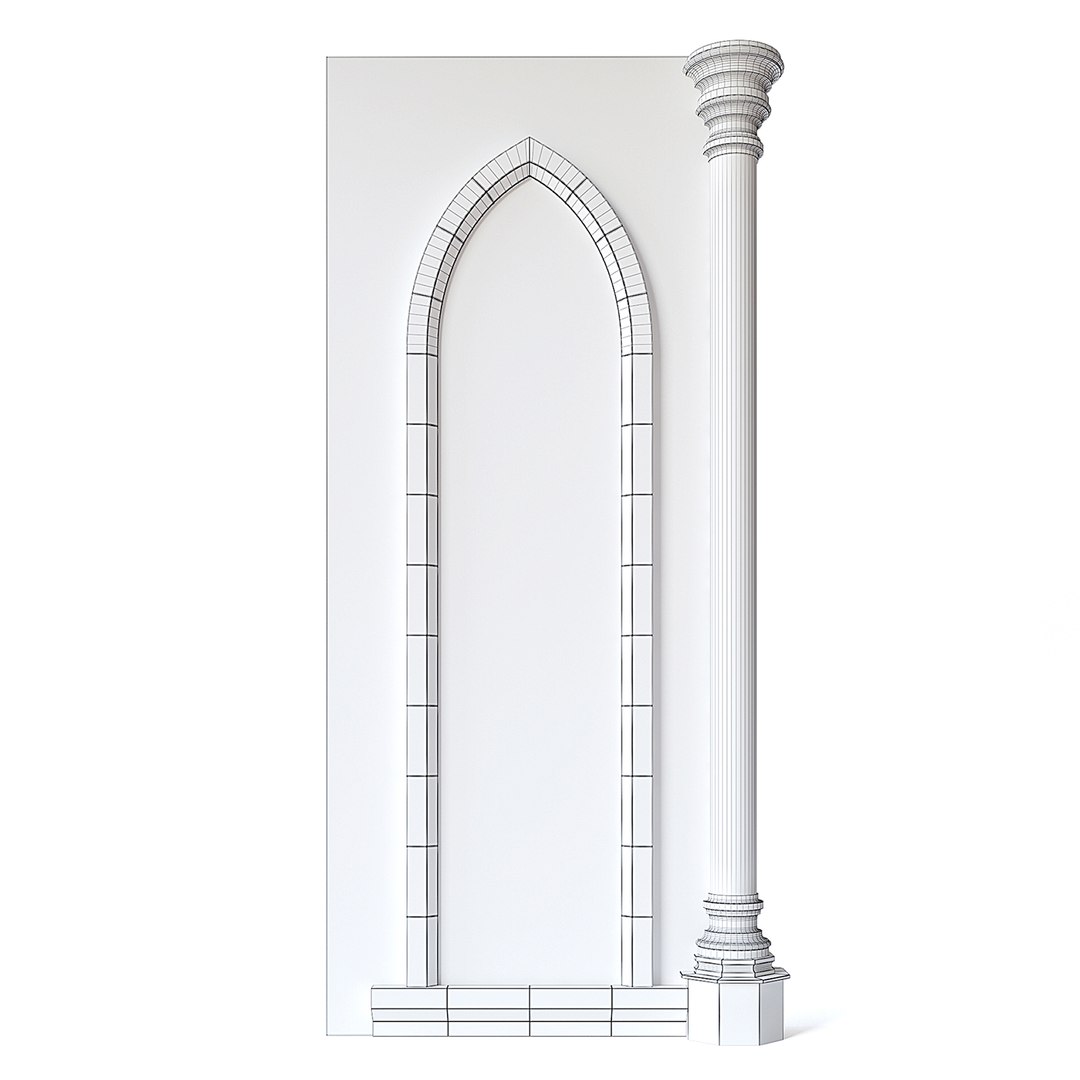 3D Throne Room Stone Wall Model - TurboSquid 2179902