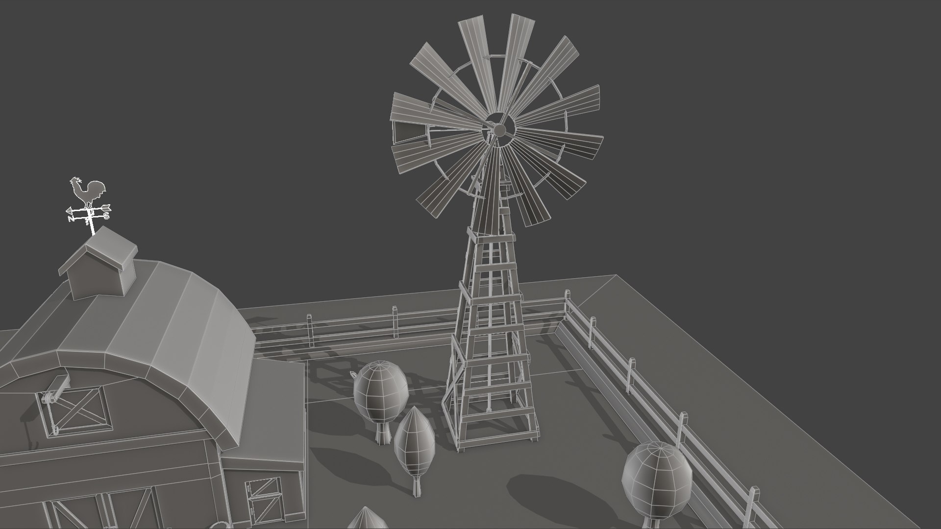 3D Low Poly Farm - TurboSquid 2313343