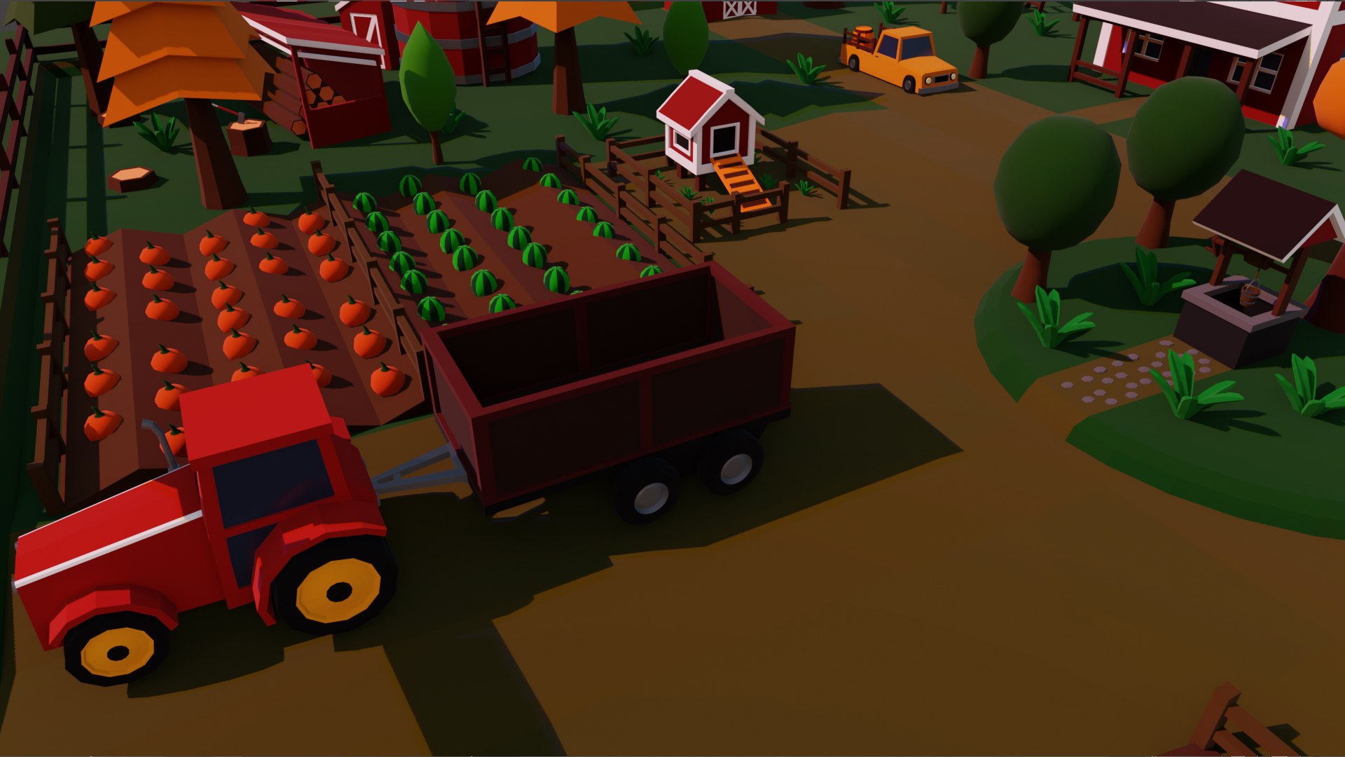 3D Low Poly Farm - TurboSquid 2313343