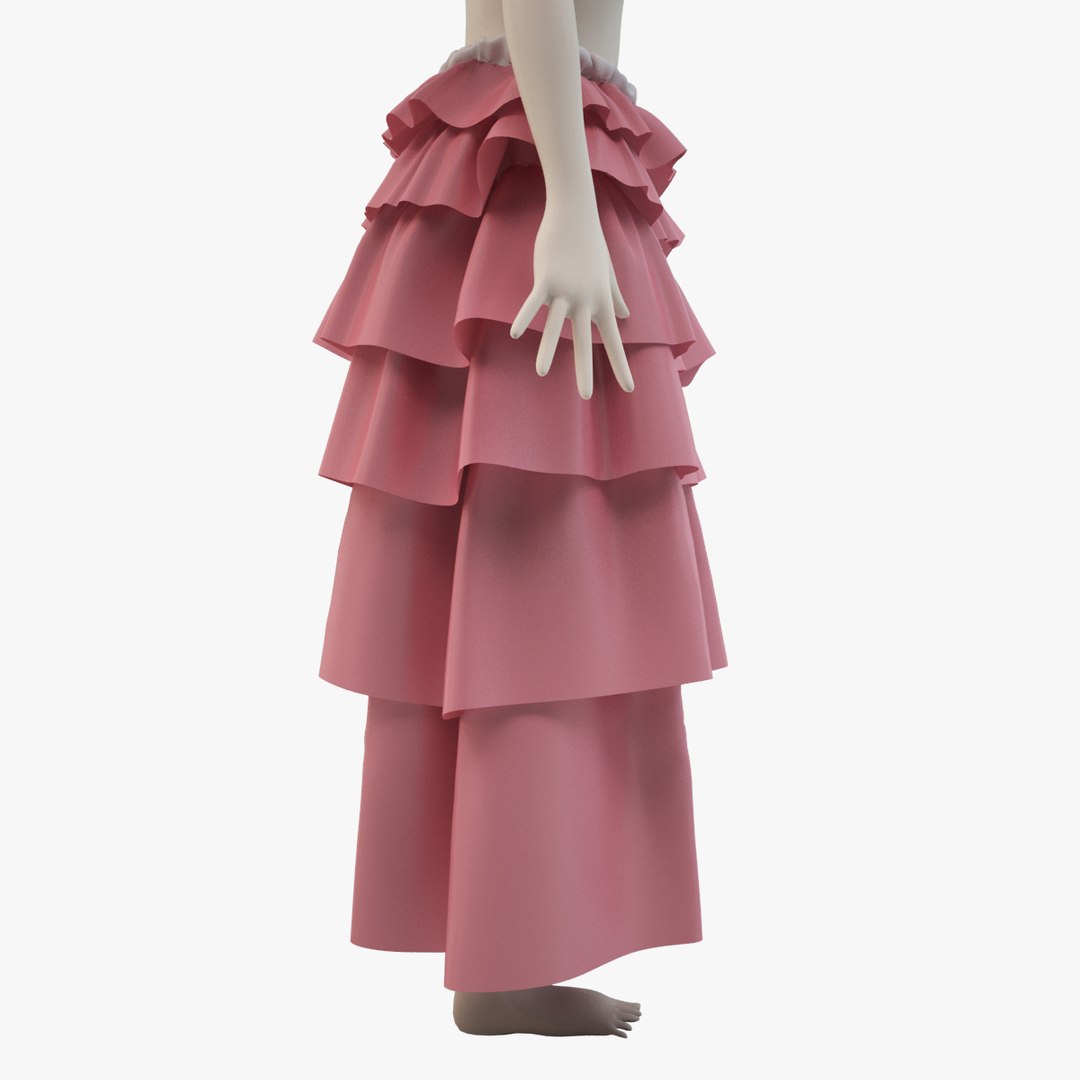 Skirt Female Avatar 3d Model