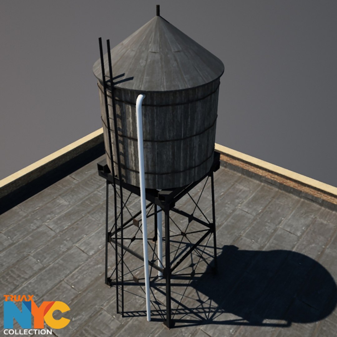 3d Water Tower Model