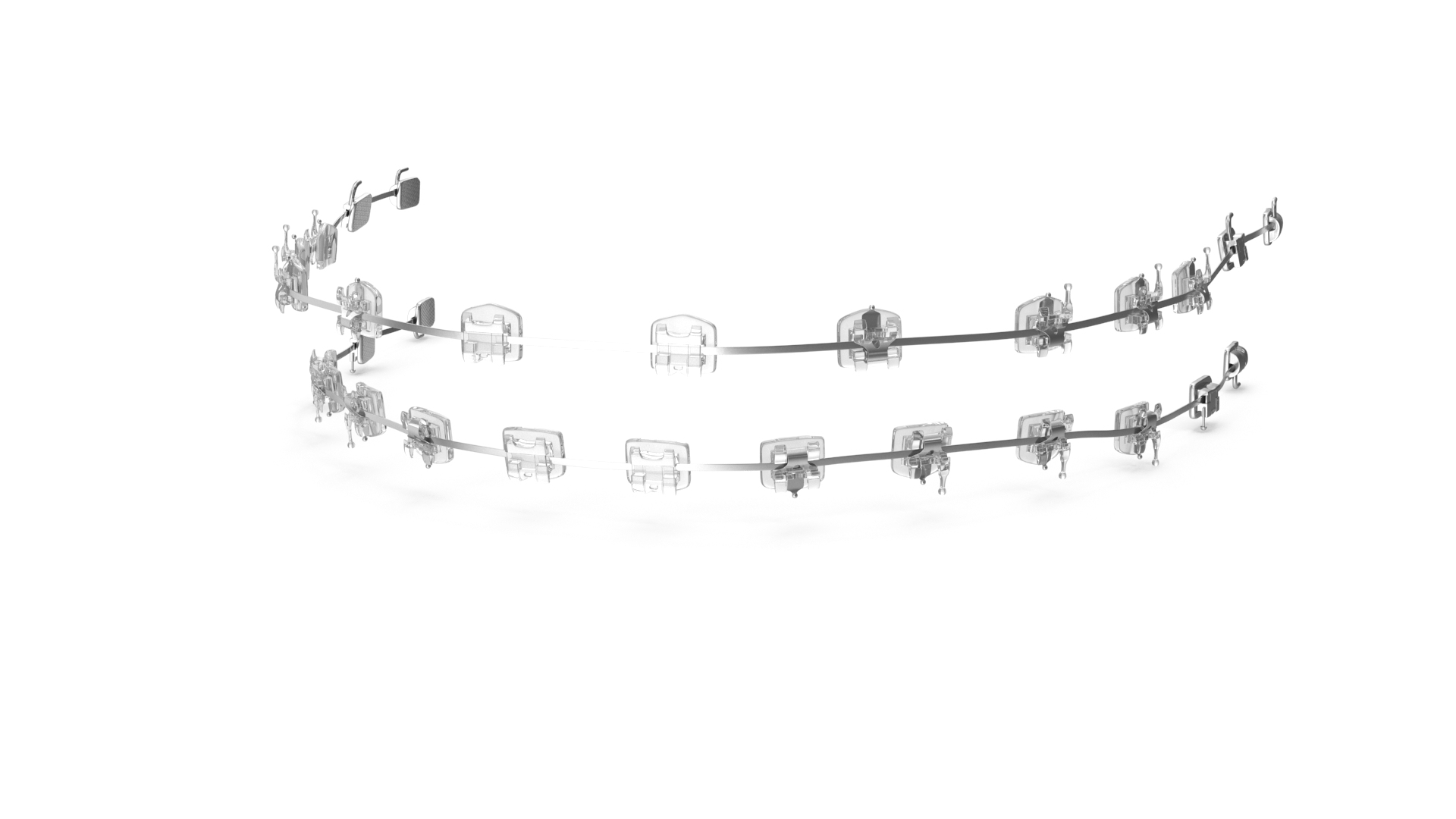 Self Ligating Transparent Dental Braces V03 3D model - TurboSquid 2171308