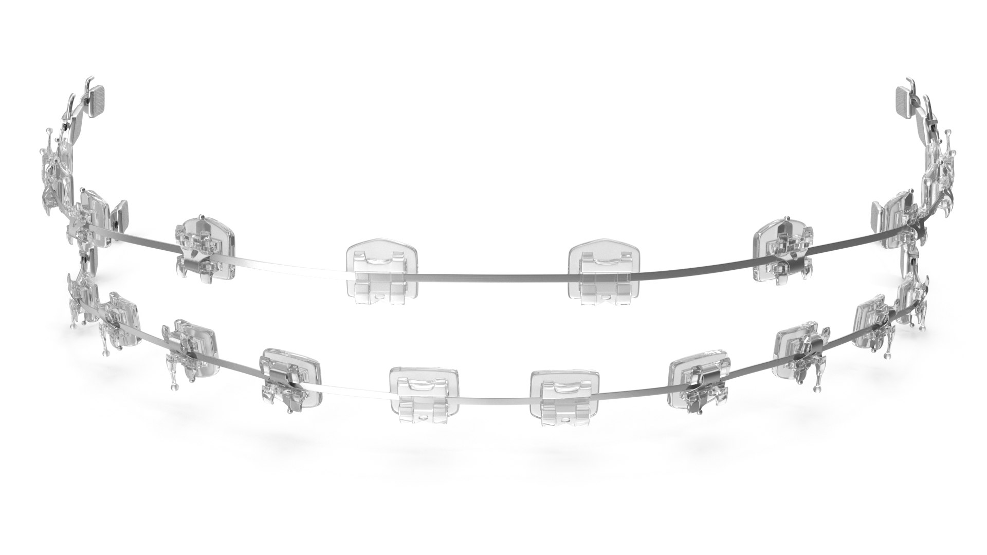 Self Ligating Transparent Dental Braces V03 3D model - TurboSquid 2171308