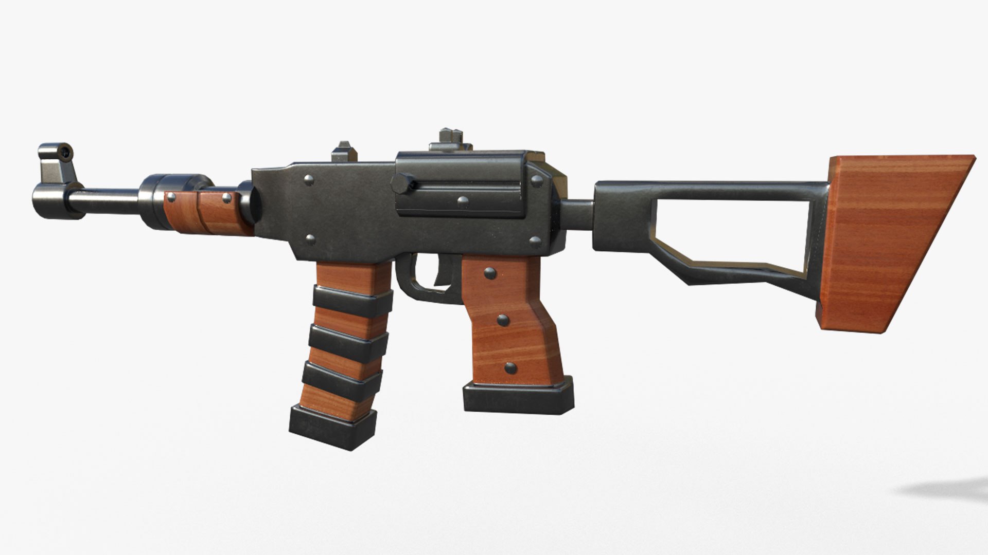 Stylized AK-47 Rifle 3D - TurboSquid 2028323