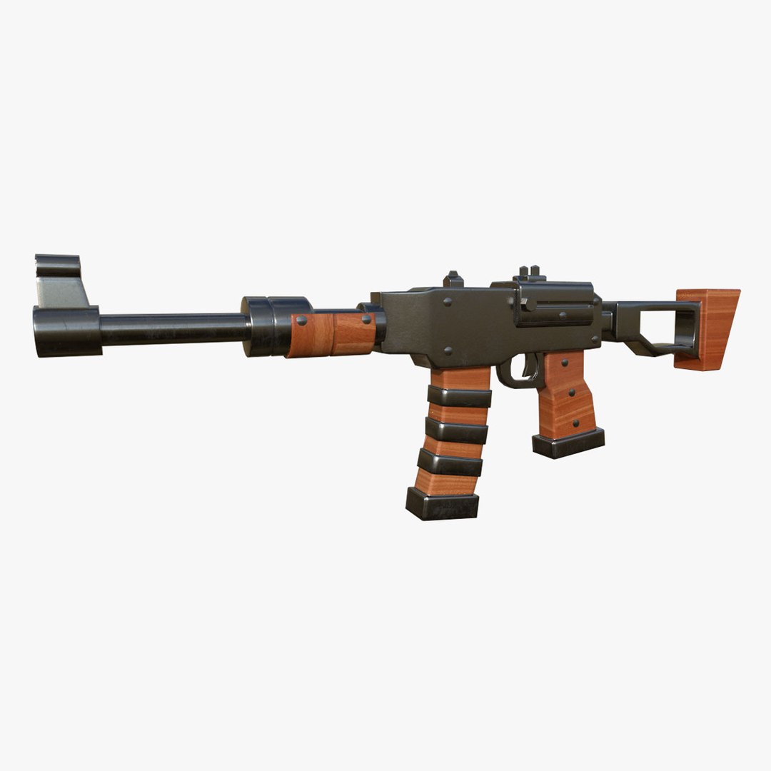 Stylized AK-47 Rifle 3D - TurboSquid 2028323