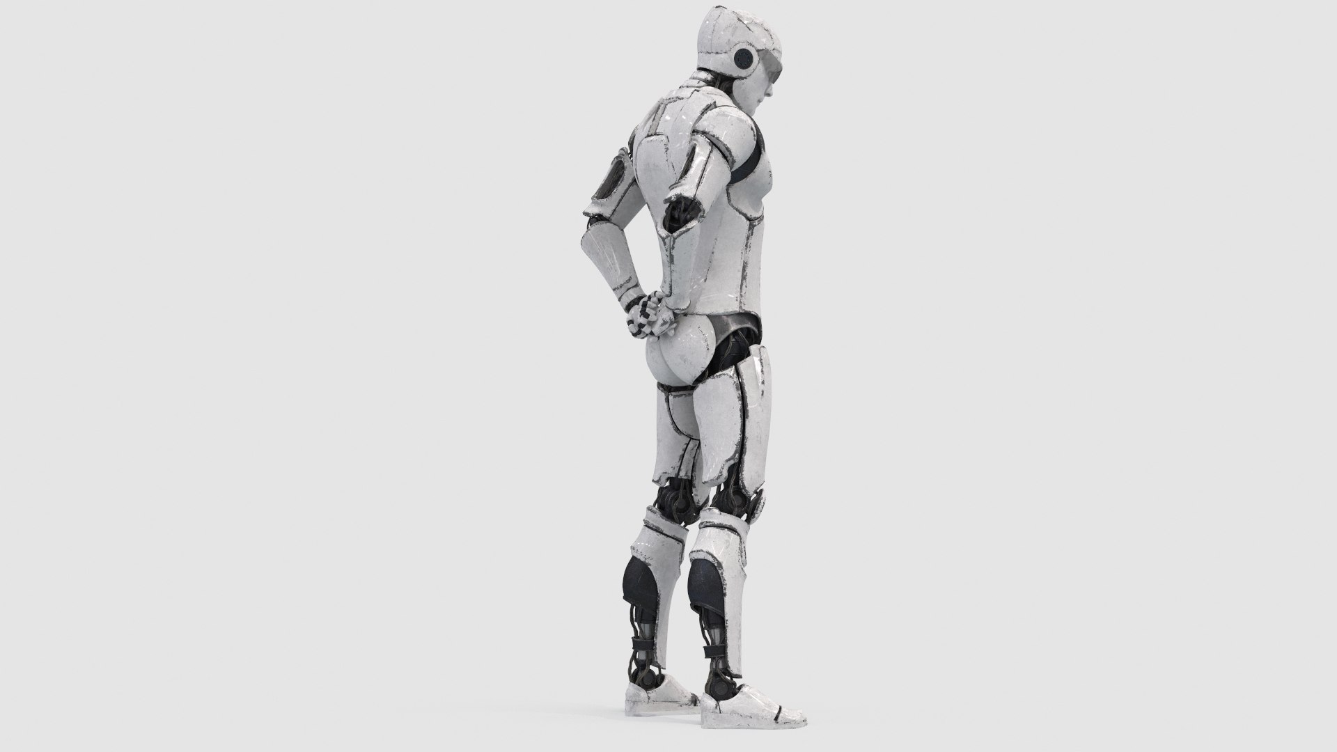 3D Male Cyborg Robot Rig - TurboSquid 2260254