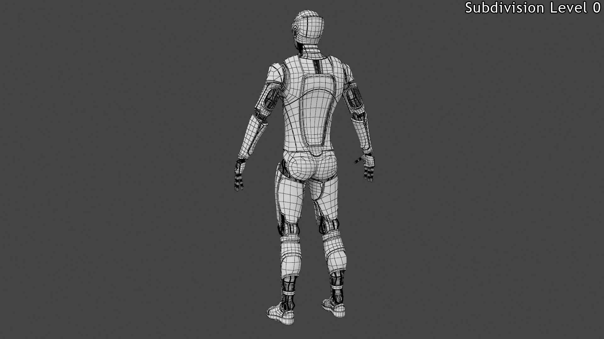 3D Male Cyborg Robot Rig - TurboSquid 2260254