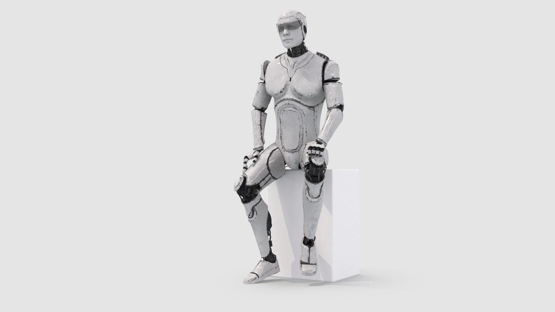 3D Male Cyborg Robot Rig - TurboSquid 2260254