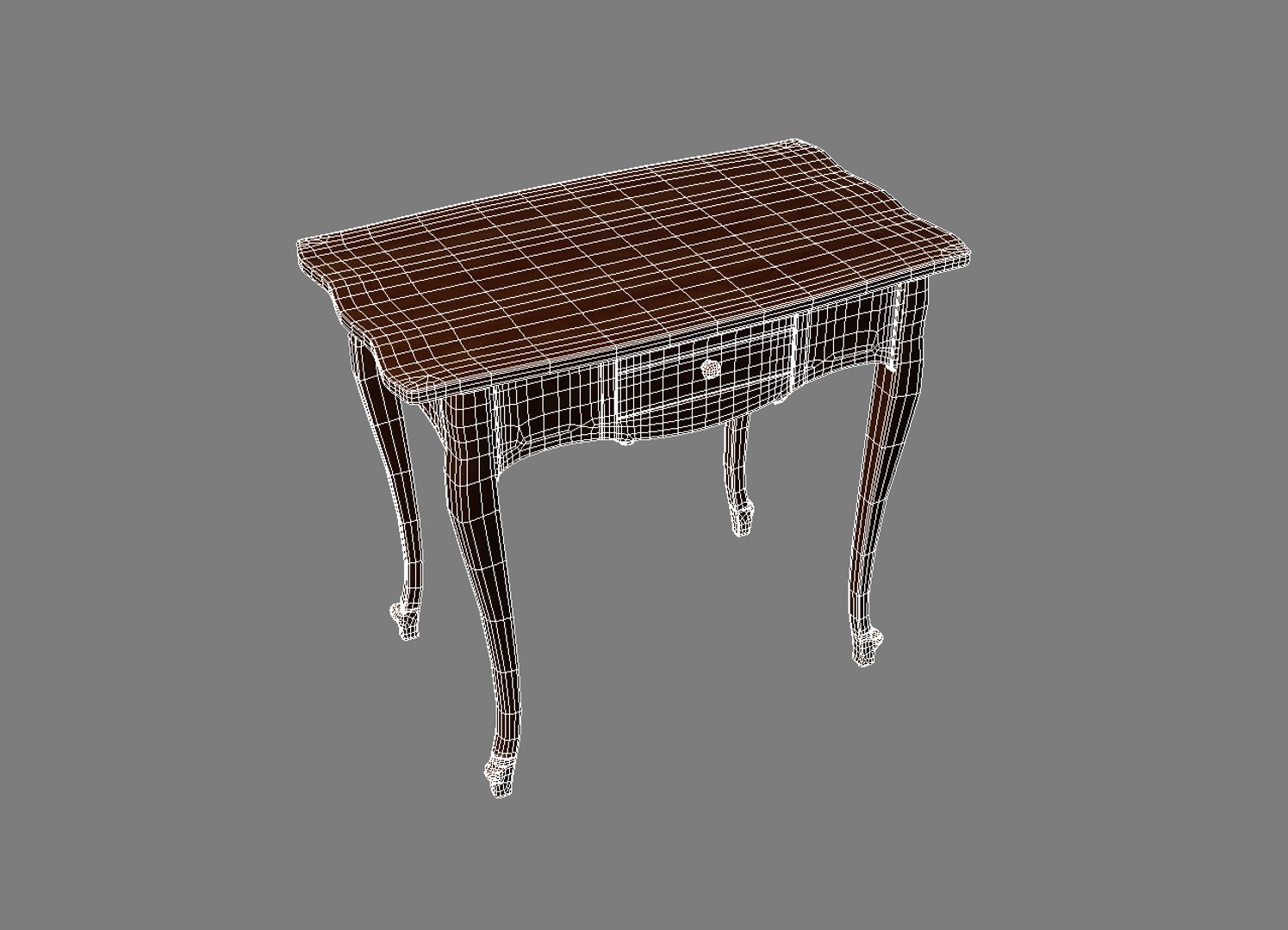 3d small table wood