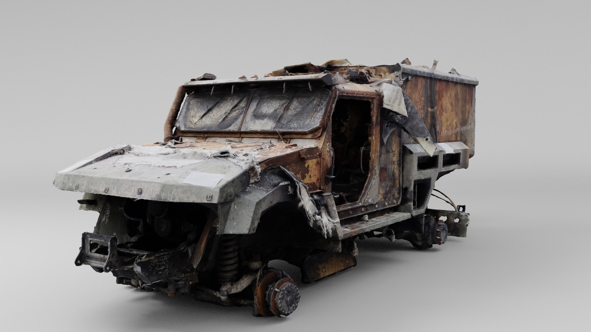 3D Model Russian K-4386 Typhoon-VDV Destroyed By Ukrainian Army ...