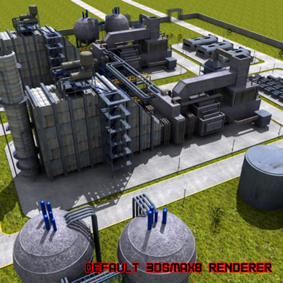 3d Natural Gas Power Plant Model