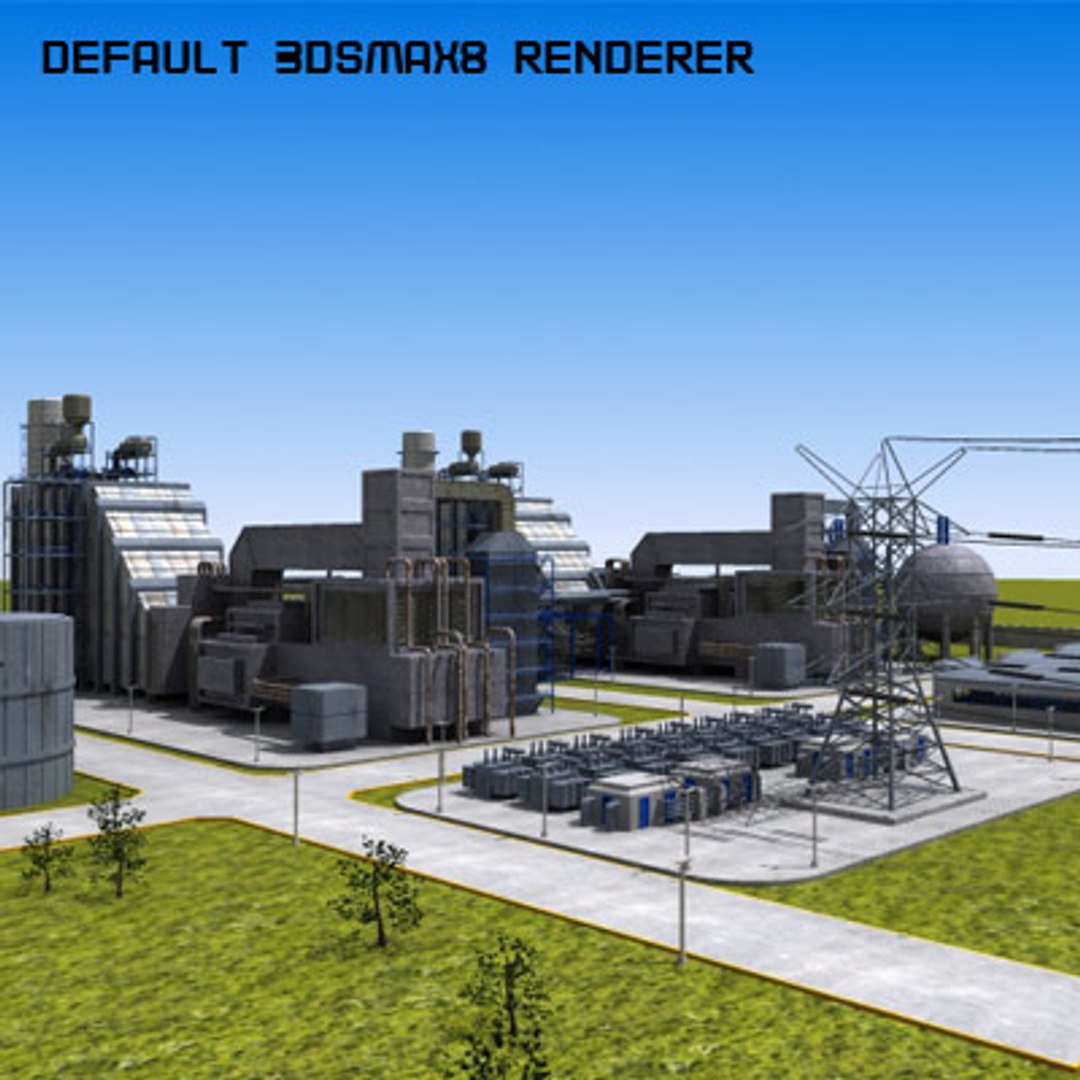 3d Natural Gas Power Plant Model
