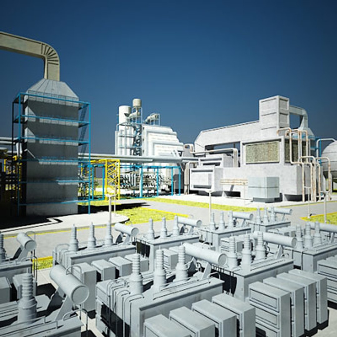 3d Natural Gas Power Plant Model