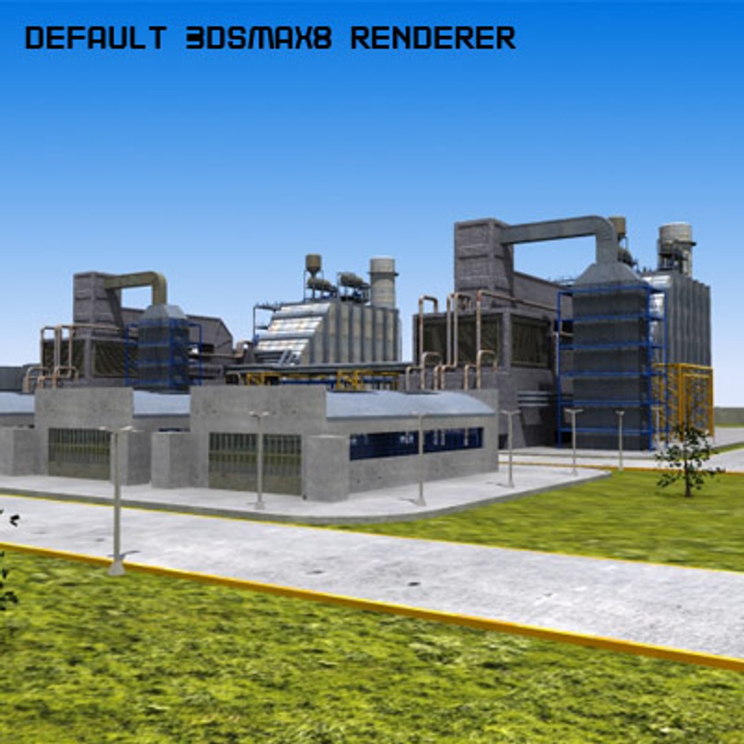 3d Natural Gas Power Plant Model