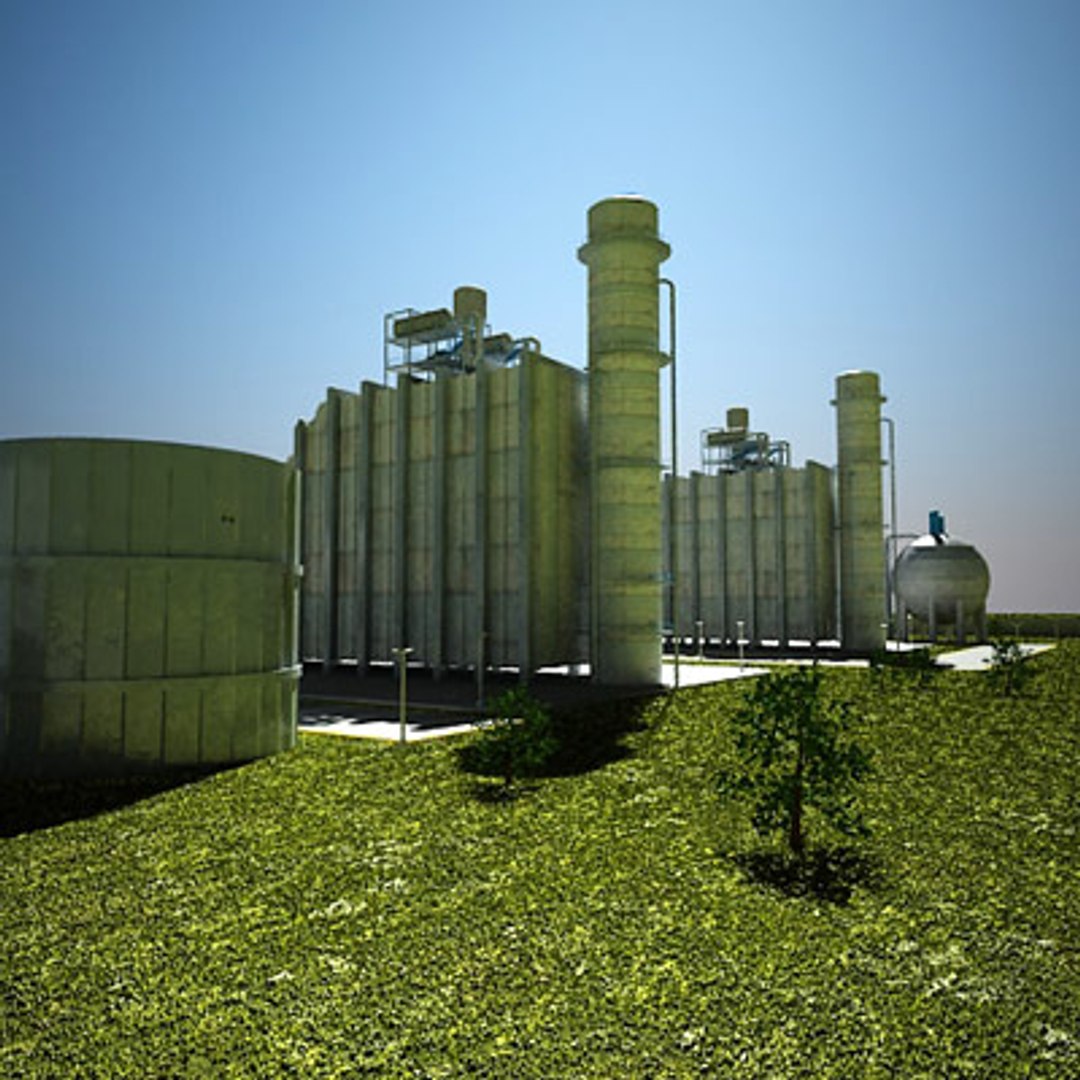 3d Natural Gas Power Plant Model