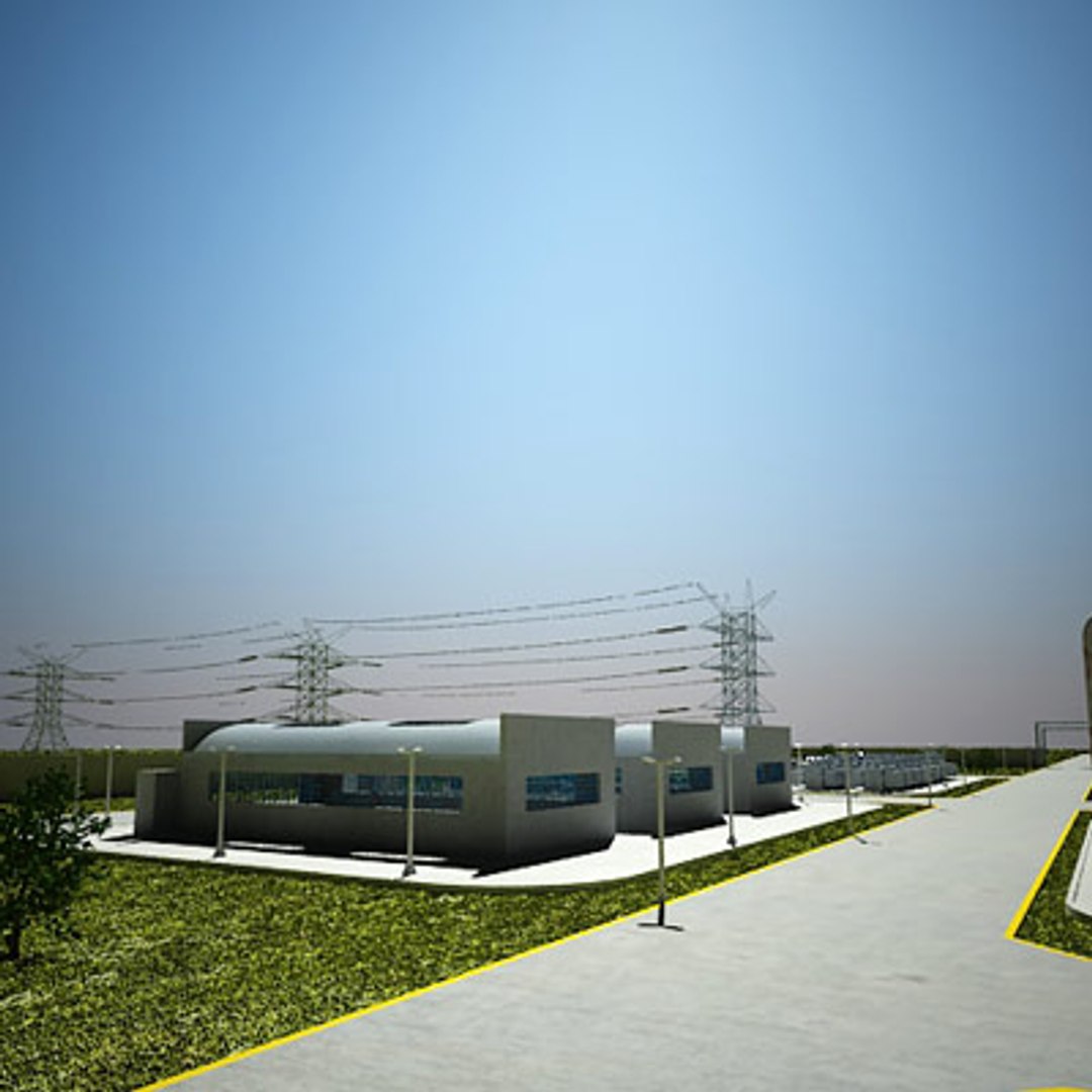 3d Natural Gas Power Plant Model