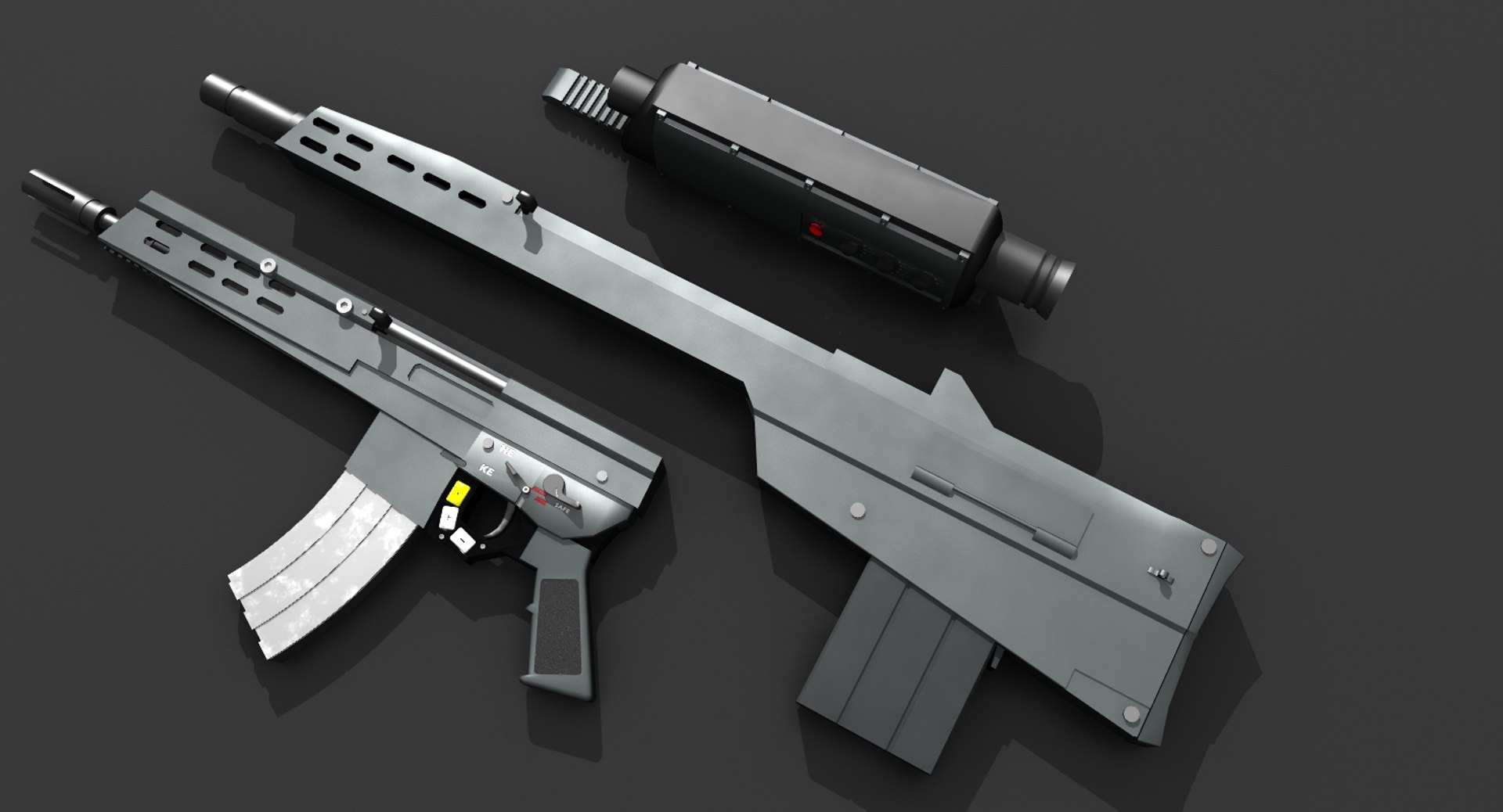 Assault Rifle 3D Model - TurboSquid 1231826