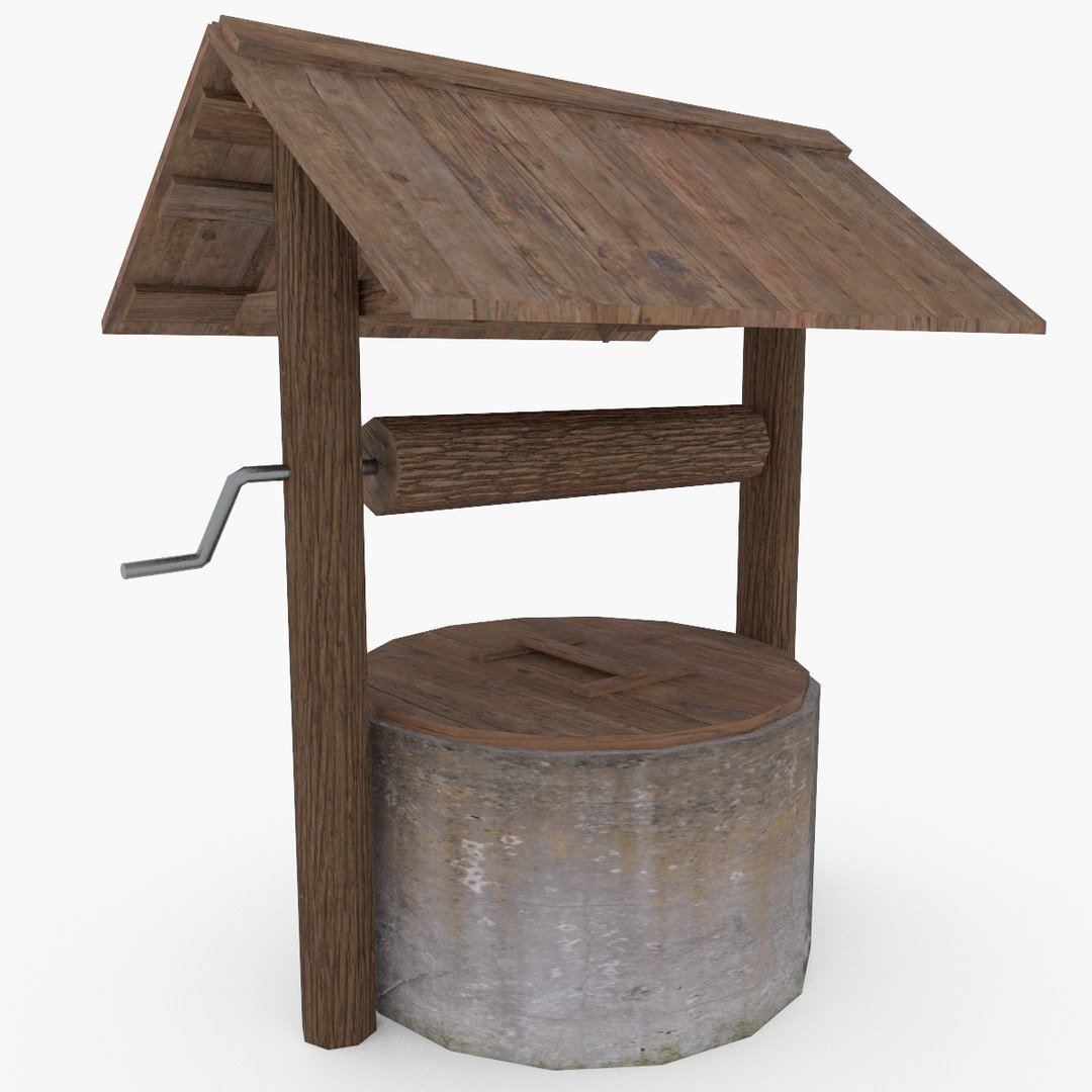 Village water well model - TurboSquid 1764362