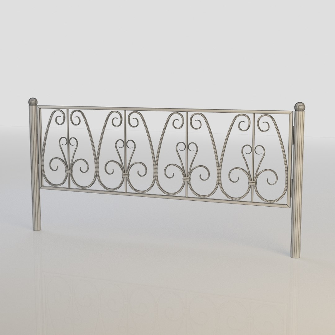 Iron Fence 3d Model