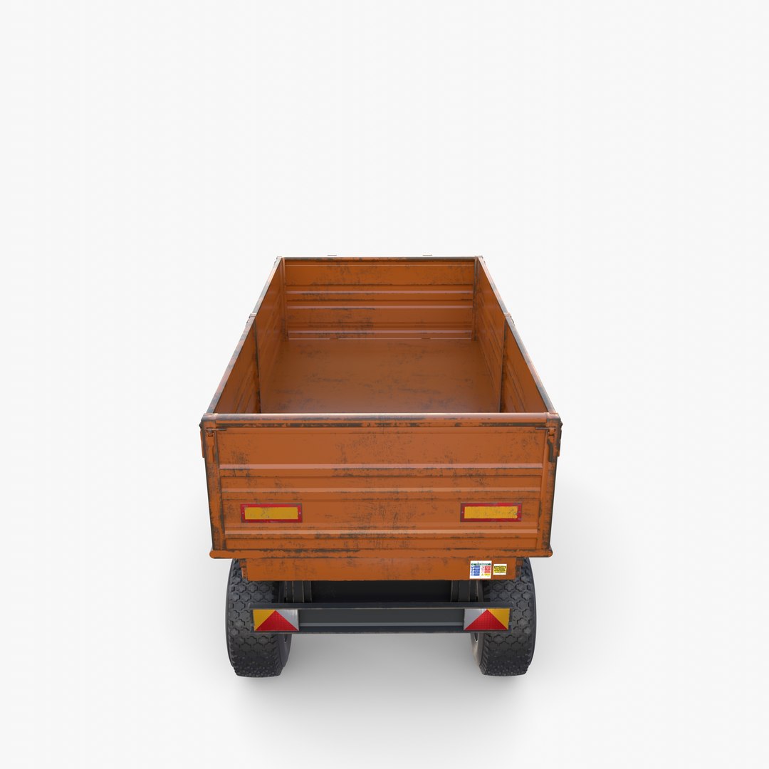 Agro Trailer V8 3D Model - TurboSquid 2200522