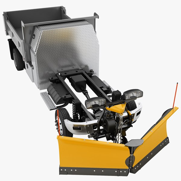 3D Snow Plow Truck Back 01 - TurboSquid 2038922