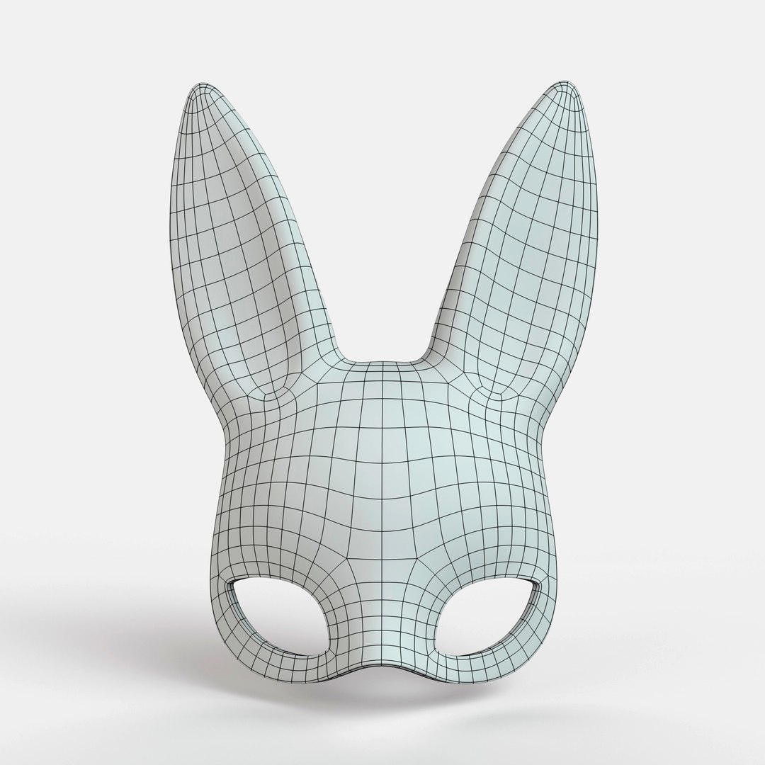 Rabbit Mask 3D Model - TurboSquid 1485407