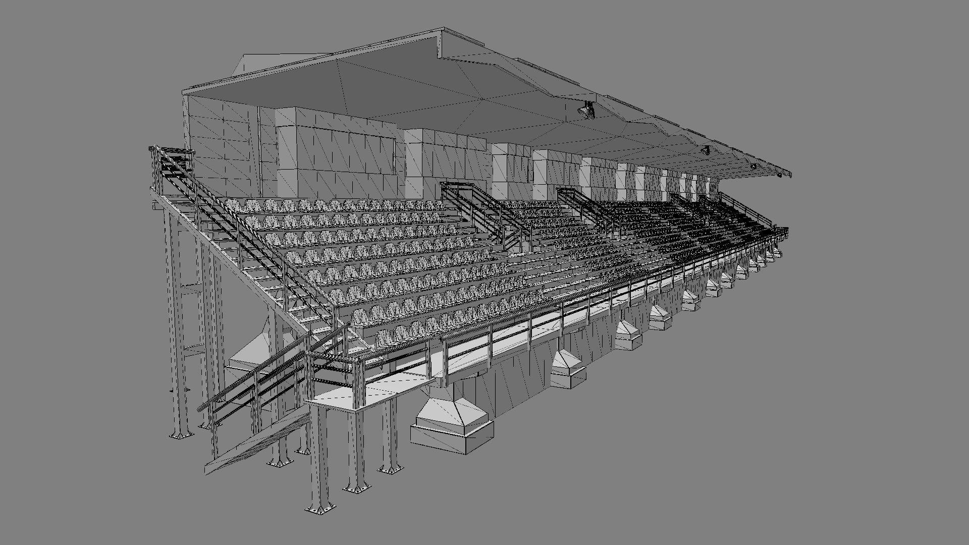 Grandstand With Background Type Mk02 3D - TurboSquid 2114681