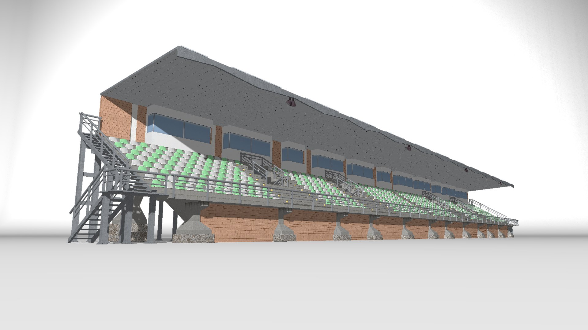 Grandstand With Background Type Mk02 3D - TurboSquid 2114681
