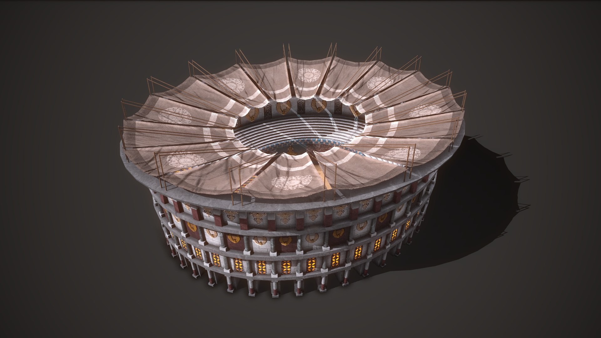 Ancient Colosseum 3D Model - TurboSquid 1649673