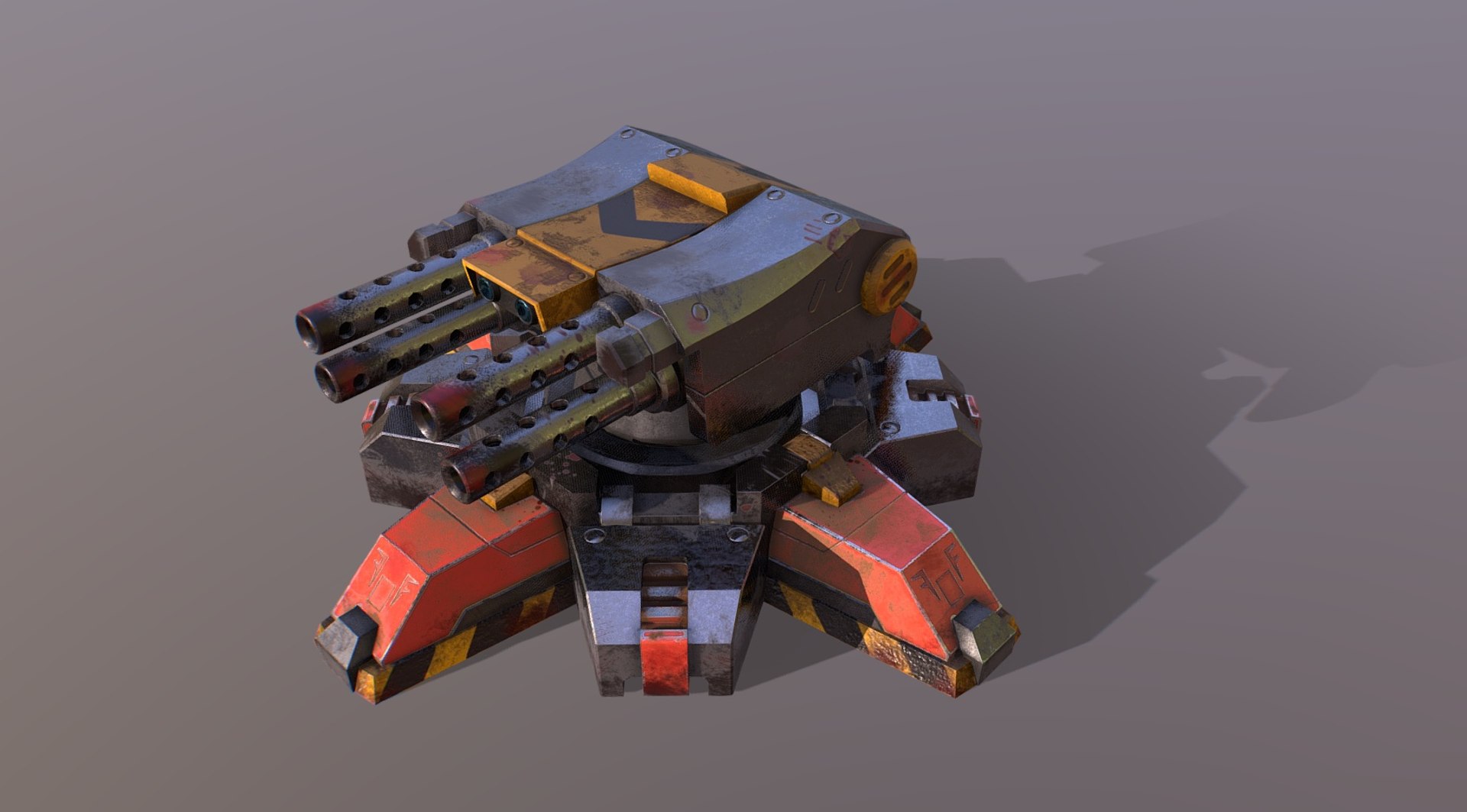 3D model turret - TurboSquid 1683078