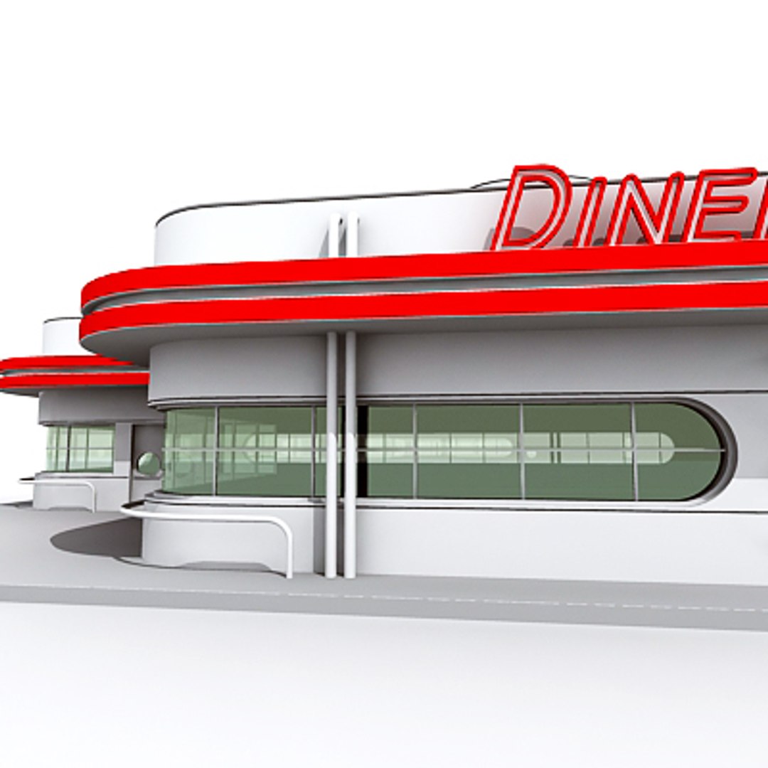 American Diner 3d Model